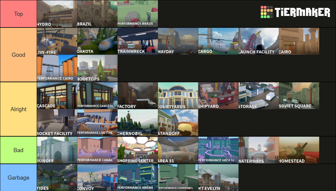 Bad Business maps (v3.27) Tier List (Community Rankings) - TierMaker