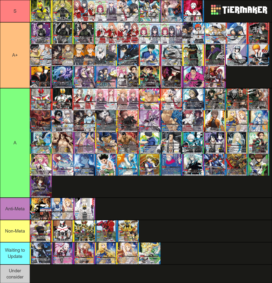 Union Arena Tier List (Community Rankings) - TierMaker