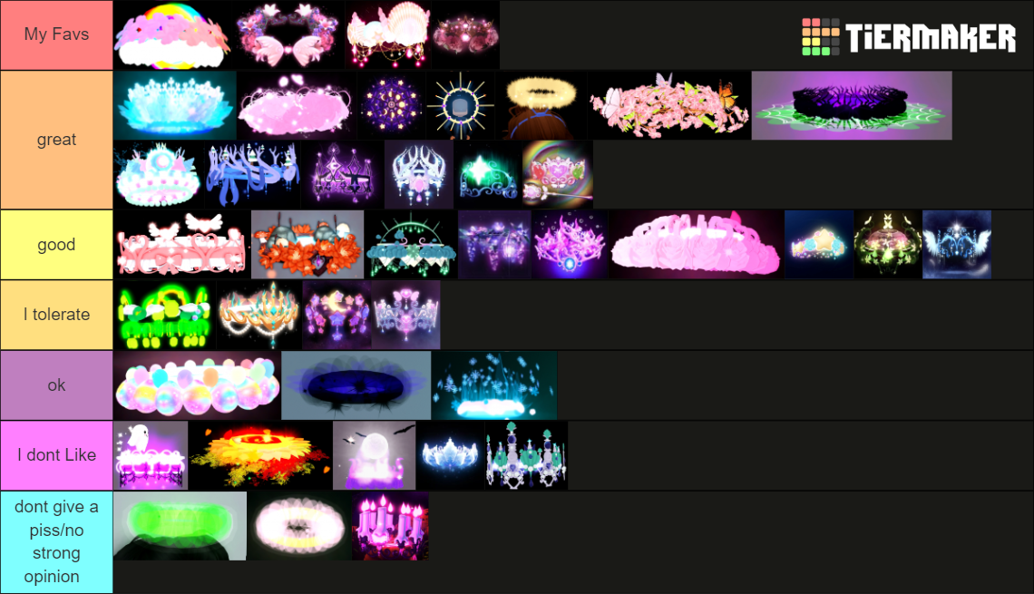 Royale high: all halos! (SILK SPUN HALO) Tier List (Community Rankings ...