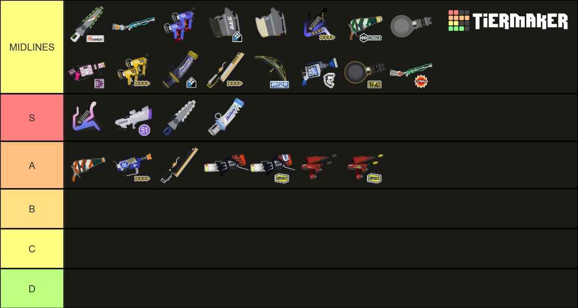 All Splatoon 3 Weapons (Sizzle Season 2024) Tier List (Community ...