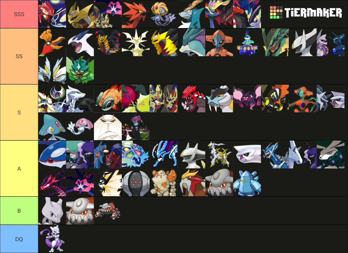 Legendary Pokemon Battle Themes (Gen 1-9) Tier List (Community Rankings ...
