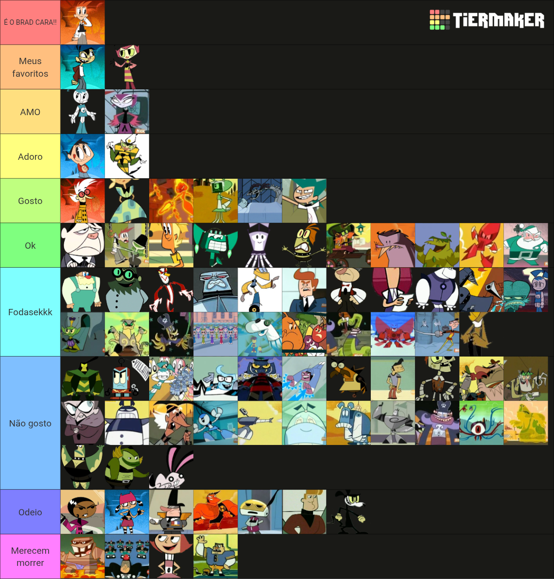 MLAATR characters (updated) Tier List (Community Rankings) - TierMaker
