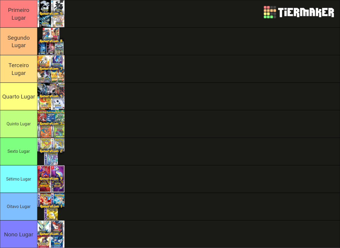 Pokemon Generations (1-9) Tier List (Community Rankings) - TierMaker