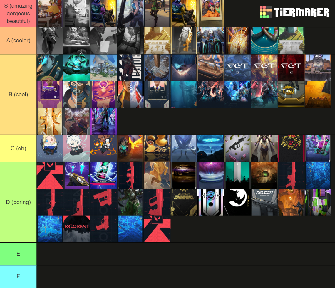 VALORANT Player Cards Tier List (Community Rankings) - TierMaker