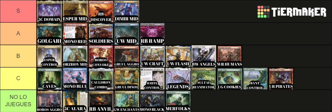 MTG STANDARD TIERLIST DECEMBER 2023 Tier List (Community Rankings ...