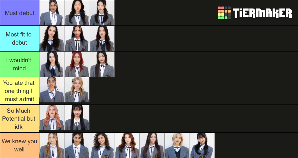 DREAM ACADEMY Tier List (Community Rankings) - TierMaker