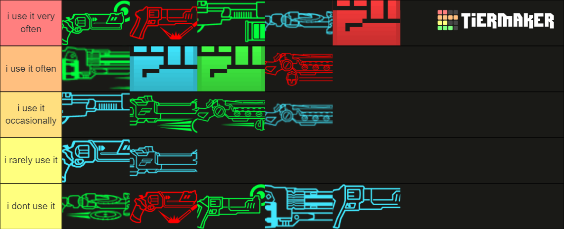 ULTRAKILL All Weapons (Including Sharpshooter) Tier List (Community ...