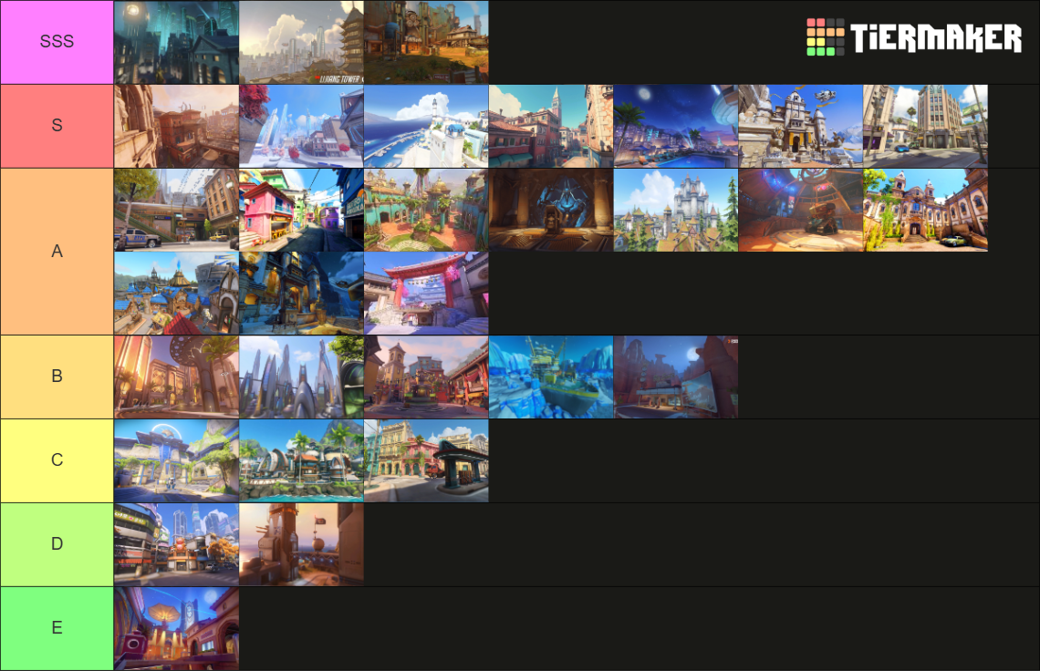 Overwatch 2 All Maps Tier List (Community Rankings) - TierMaker