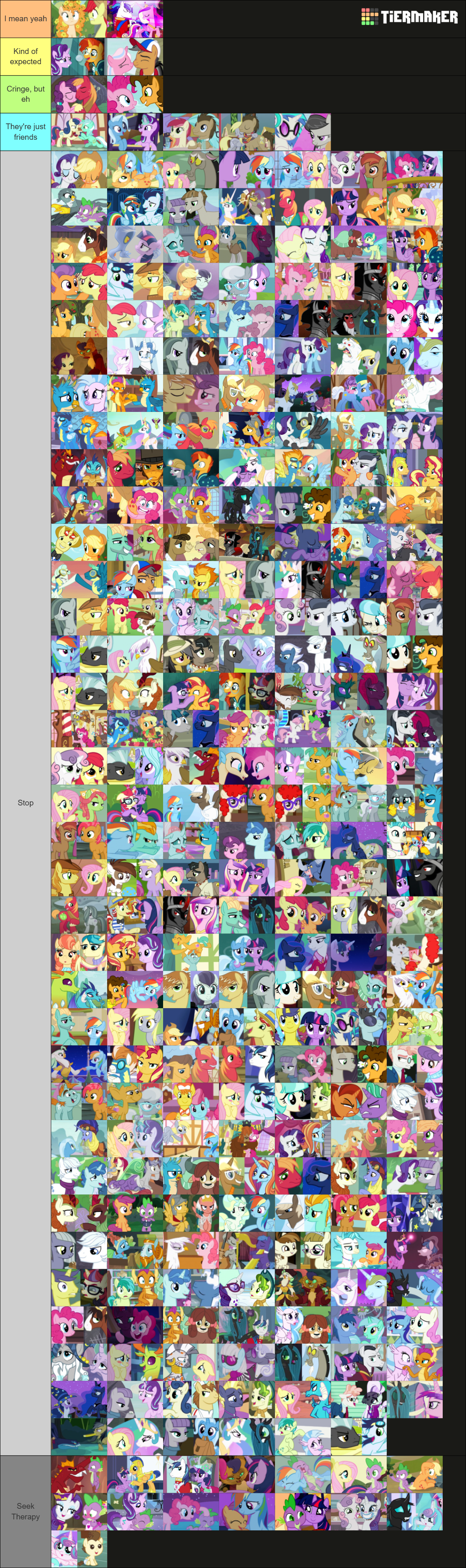 All MLP ships Tier List (Community Rankings) - TierMaker