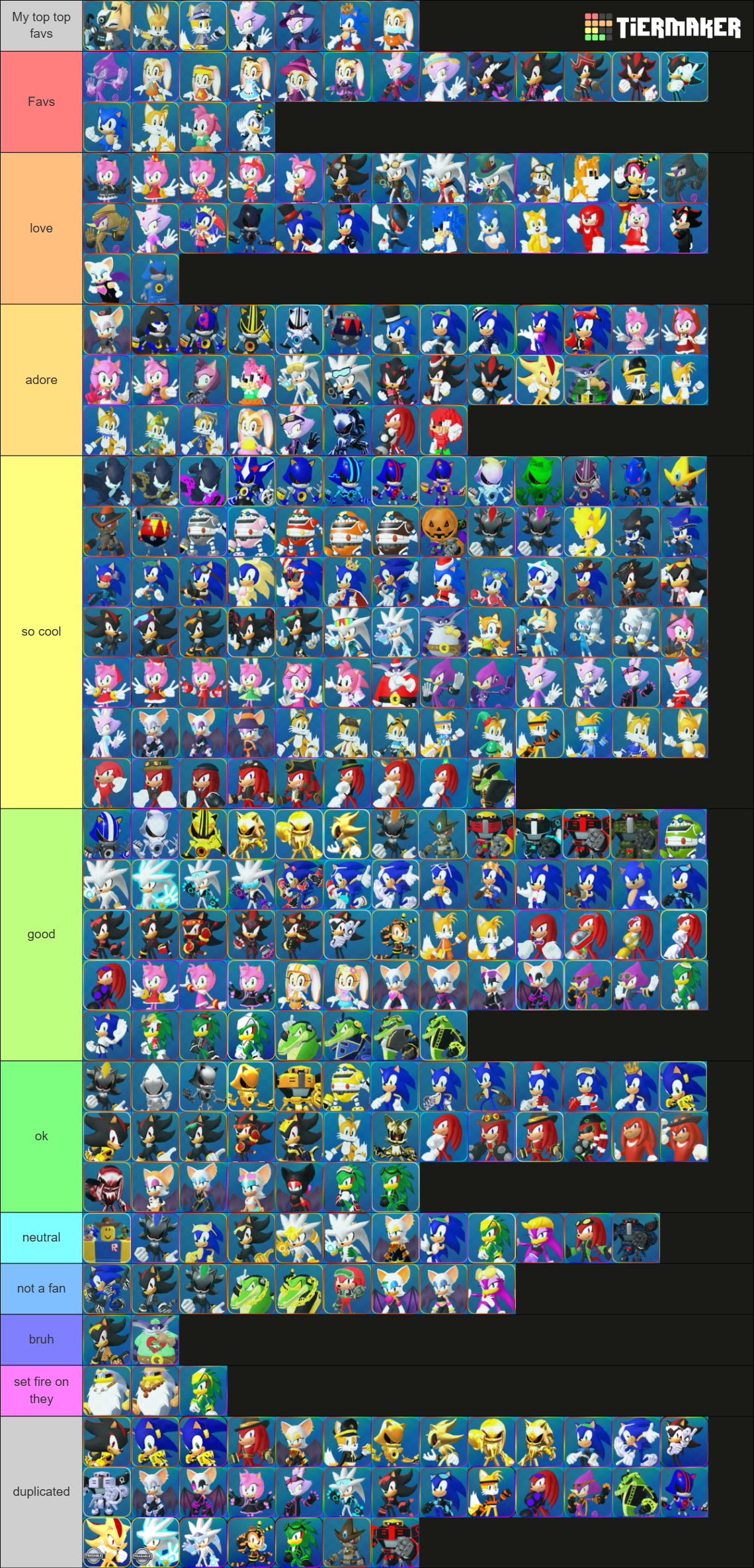 [Abandoned Oct 2025] Sonic Speed Sim Skins Release Order Tier List ...