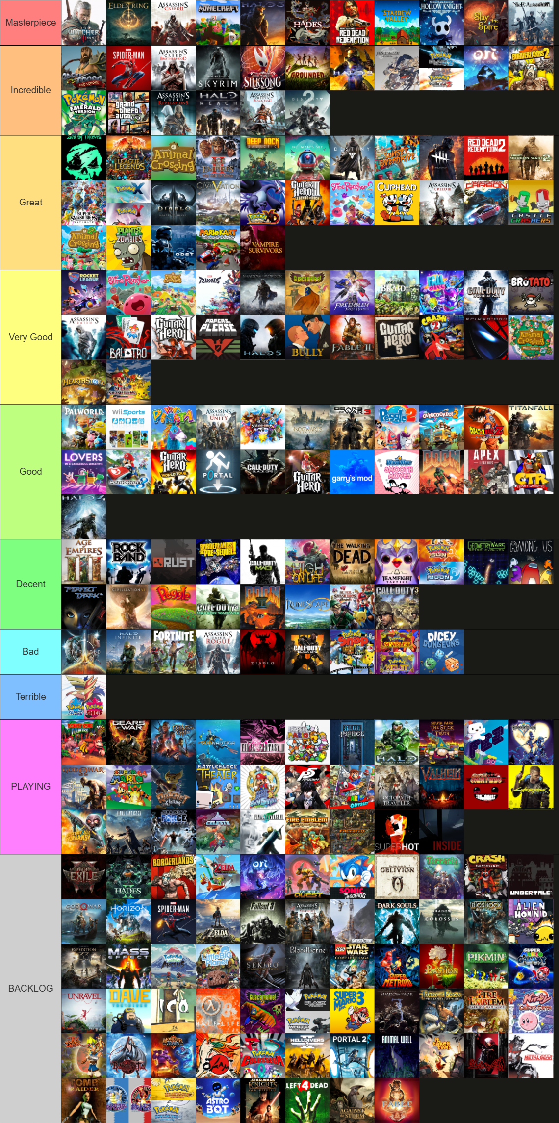 Top 500+ Video Games of All Time Tier List (Community Rankings) - TierMaker