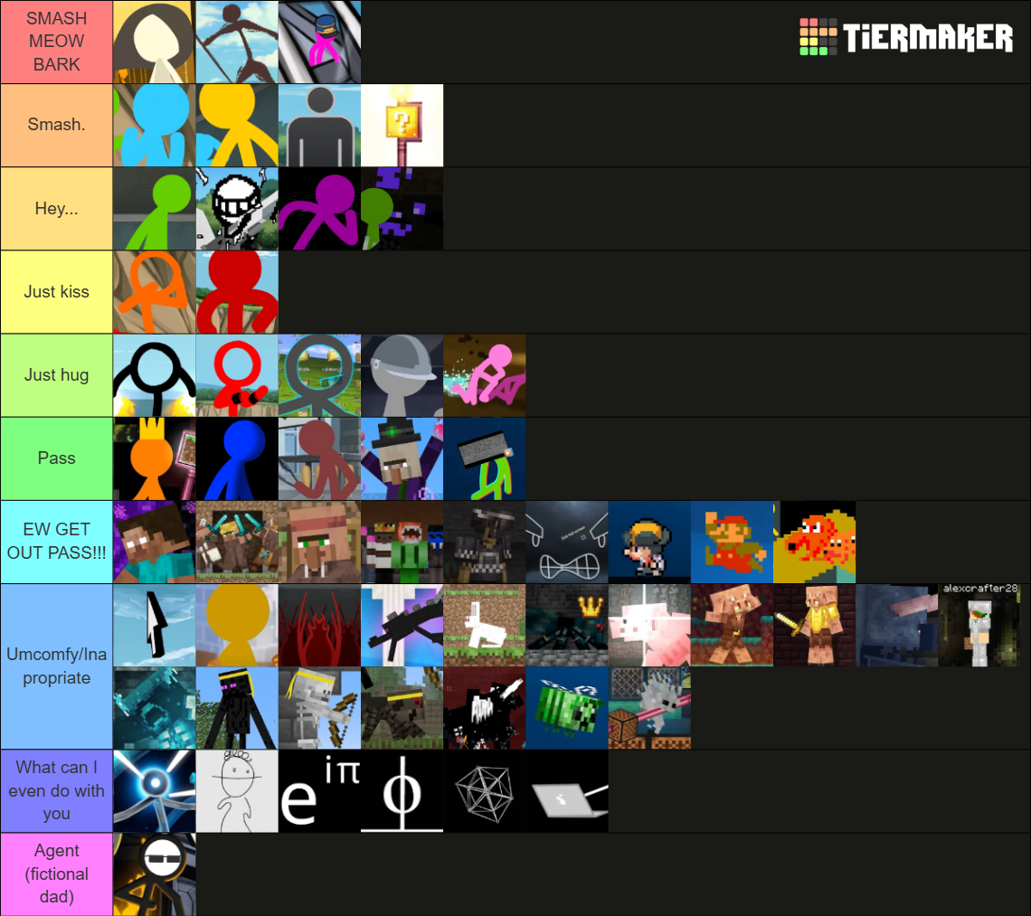 Every Major Alan Becker Character TIER LIST Tier List (Community ...