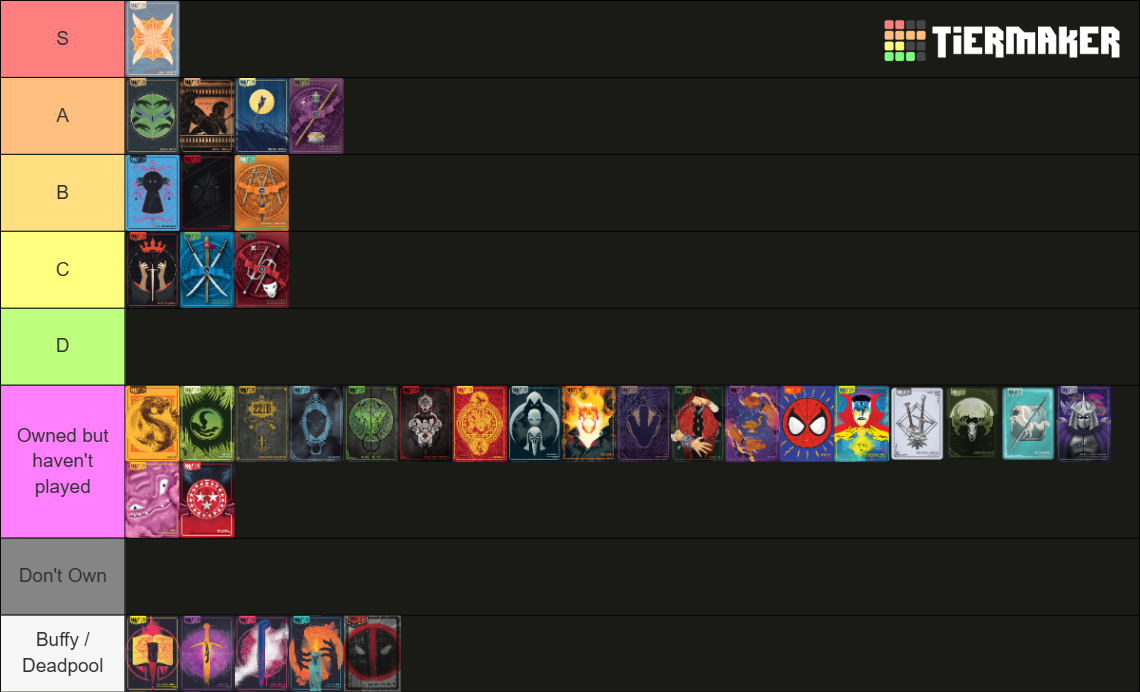 Unmatched Fighter [Cardbacks] (March 2026) Tier List (Community ...