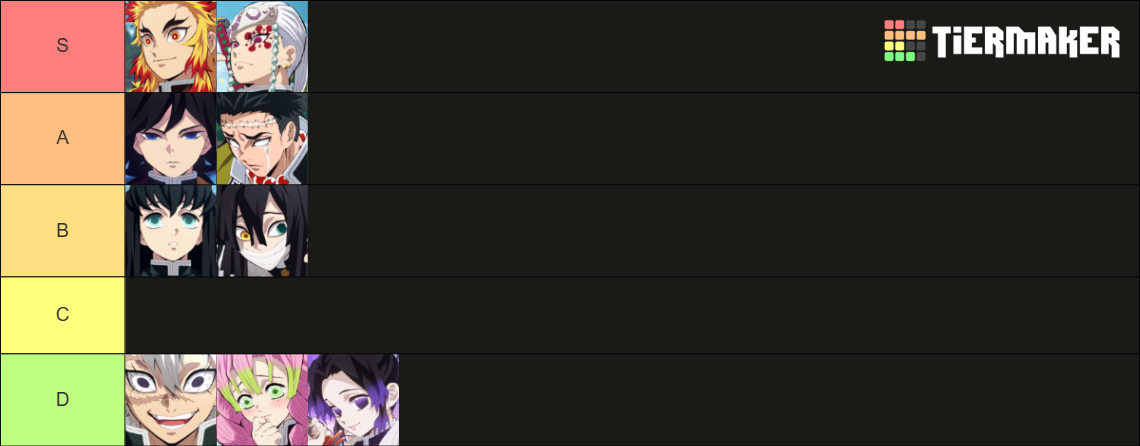 Demon Slayer Hashira Tier List (Community Rankings) - TierMaker
