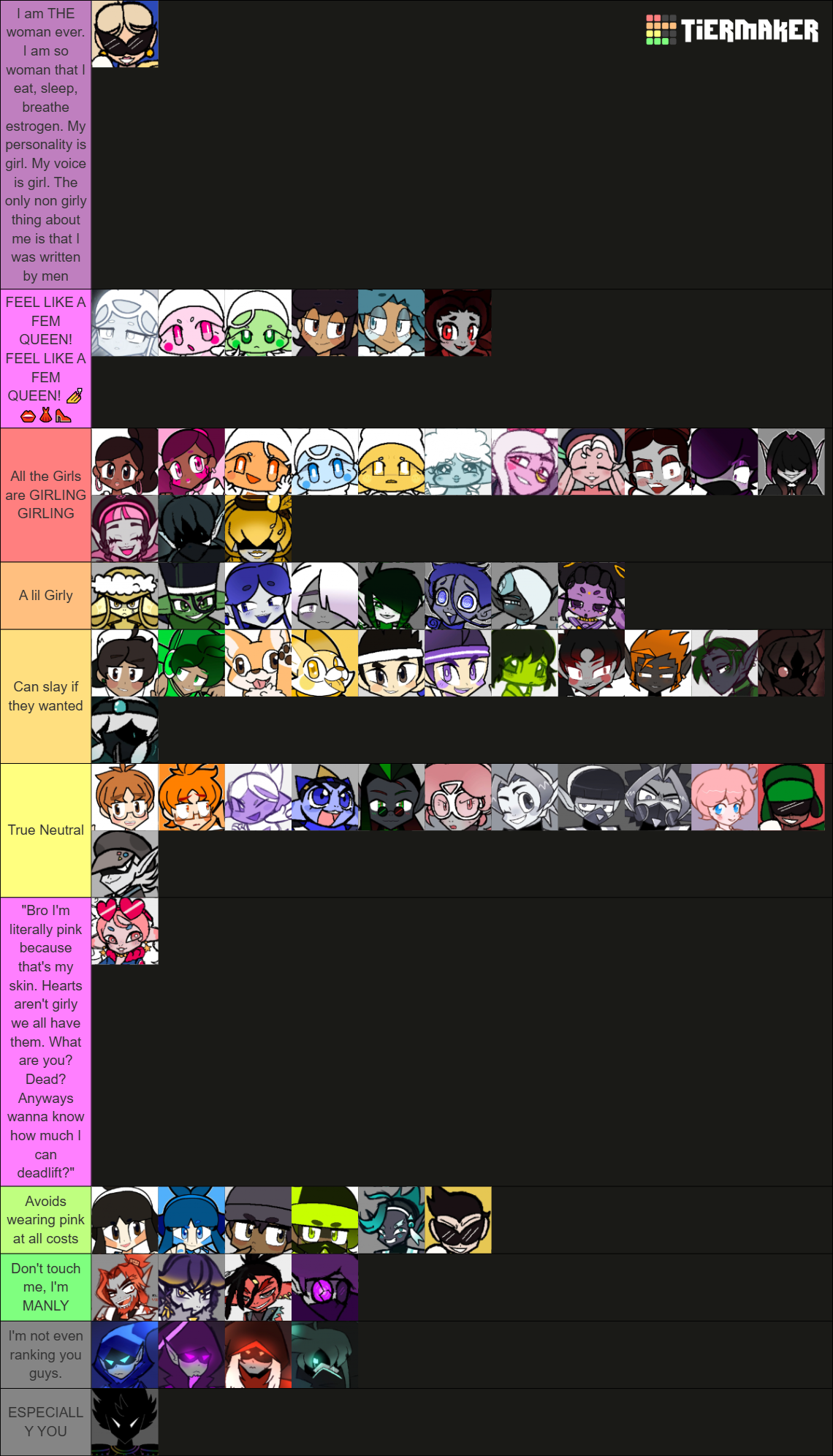 GELL HEROES Ranking Tier List (Community Rankings) - TierMaker
