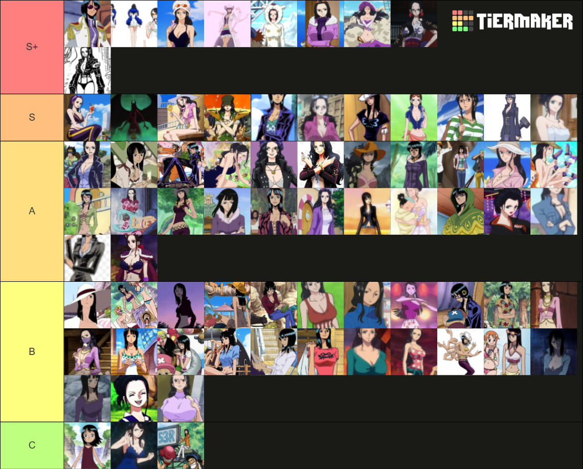 Nico Robin Outfits (One Piece: Show, Movies, Manga, & OPs) Tier List ...