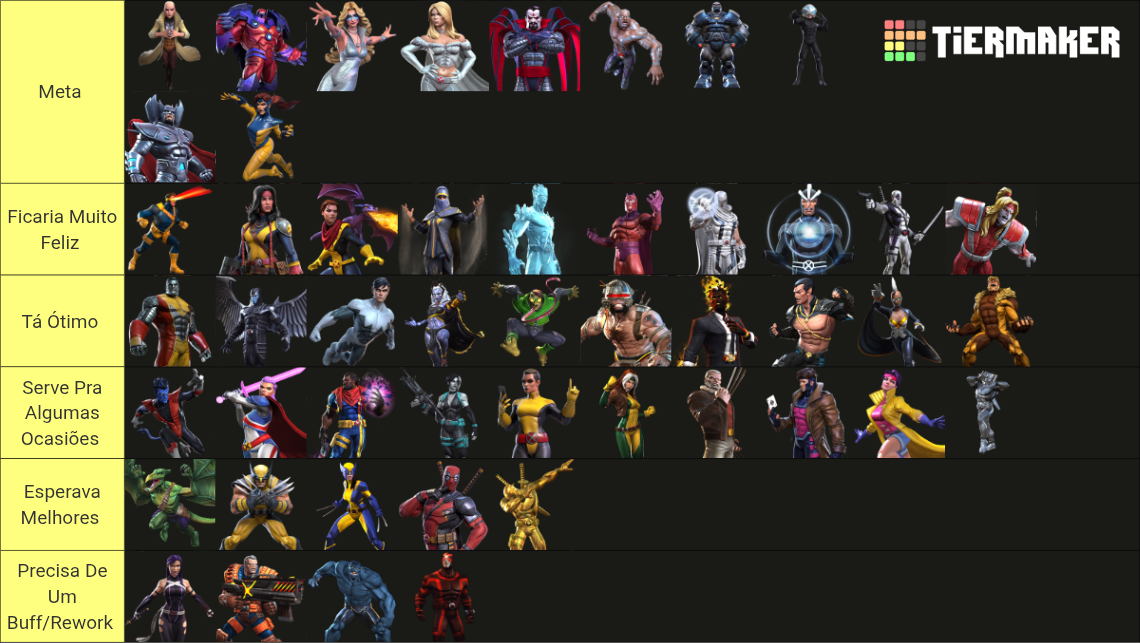MCOC - Champions (August 2025) Tier List (Community Rankings) - TierMaker