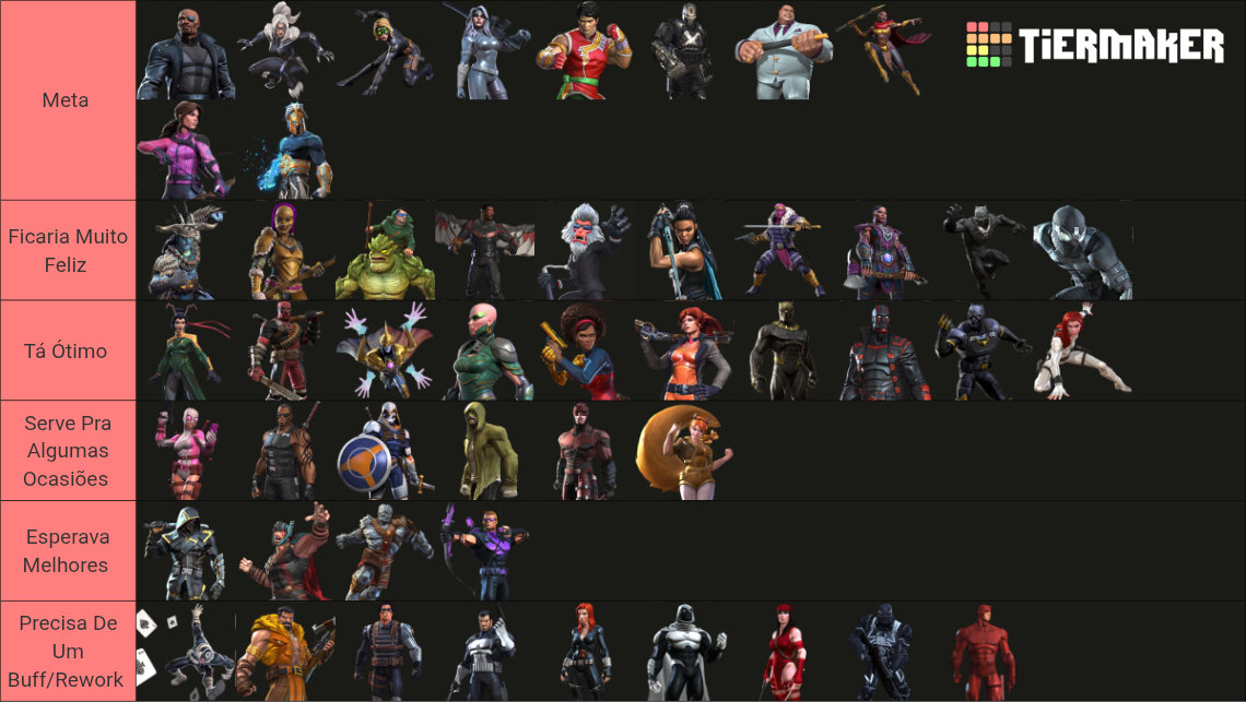 MCOC - Champions (October 2025) Tier List (Community Rankings) - TierMaker