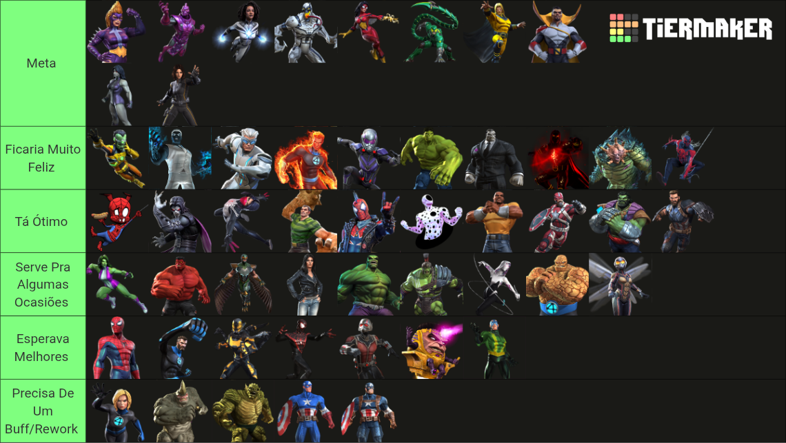 MCOC - Champions (October 2025) Tier List (Community Rankings) - TierMaker