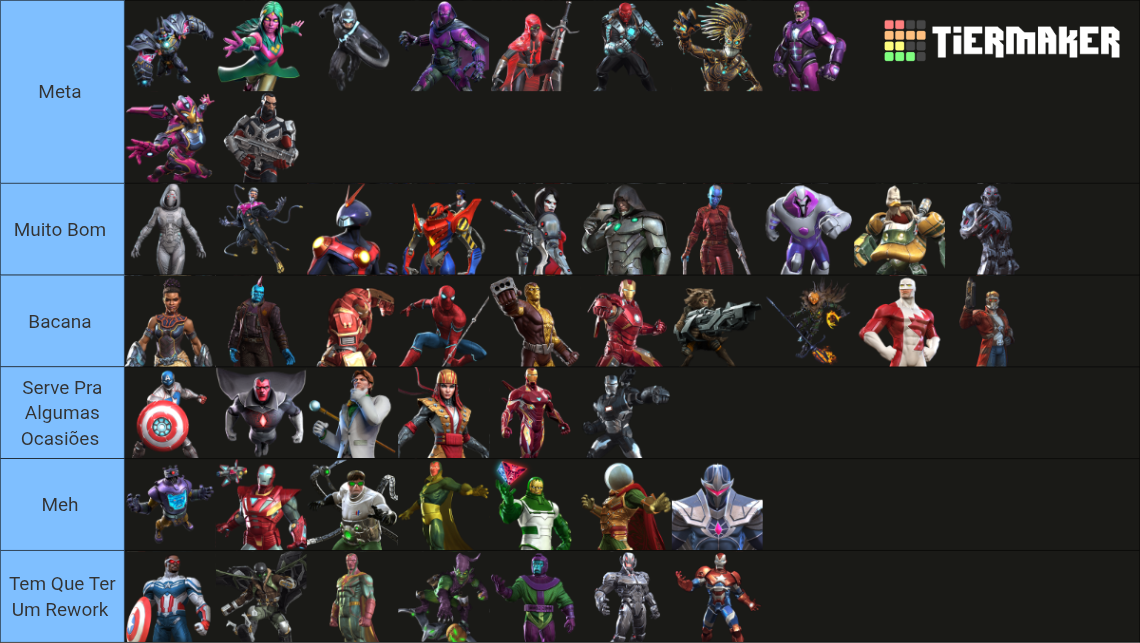MCOC - Champions (December 2025) Tier List (Community Rankings) - TierMaker