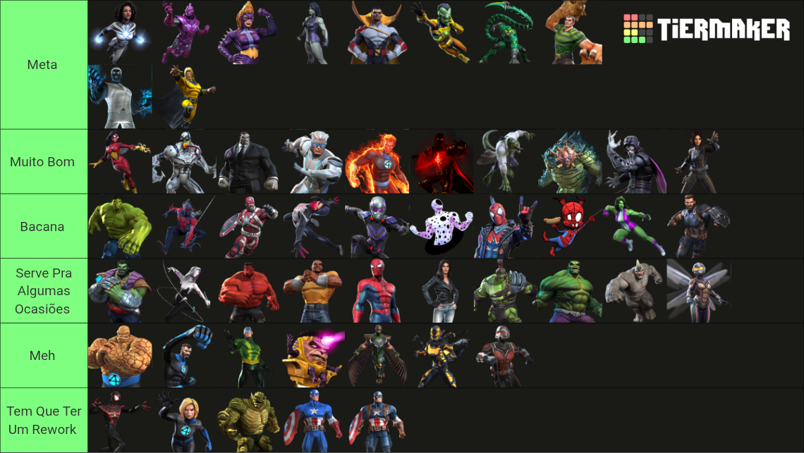 MCOC - Champions (December 2025) Tier List (Community Rankings) - TierMaker