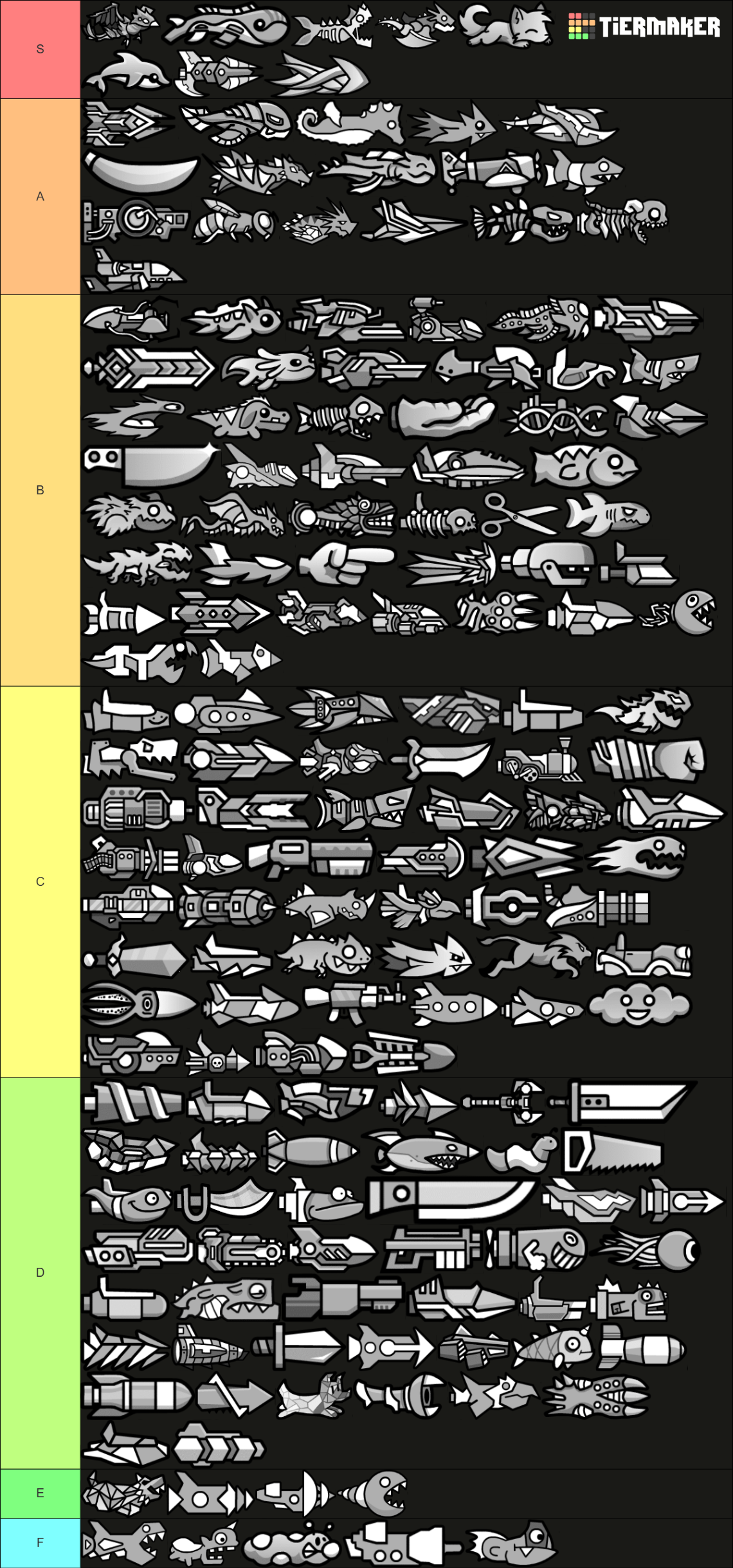 Geometry Dash 2.2.0.4 all icons Tier List (Community Rankings) - TierMaker