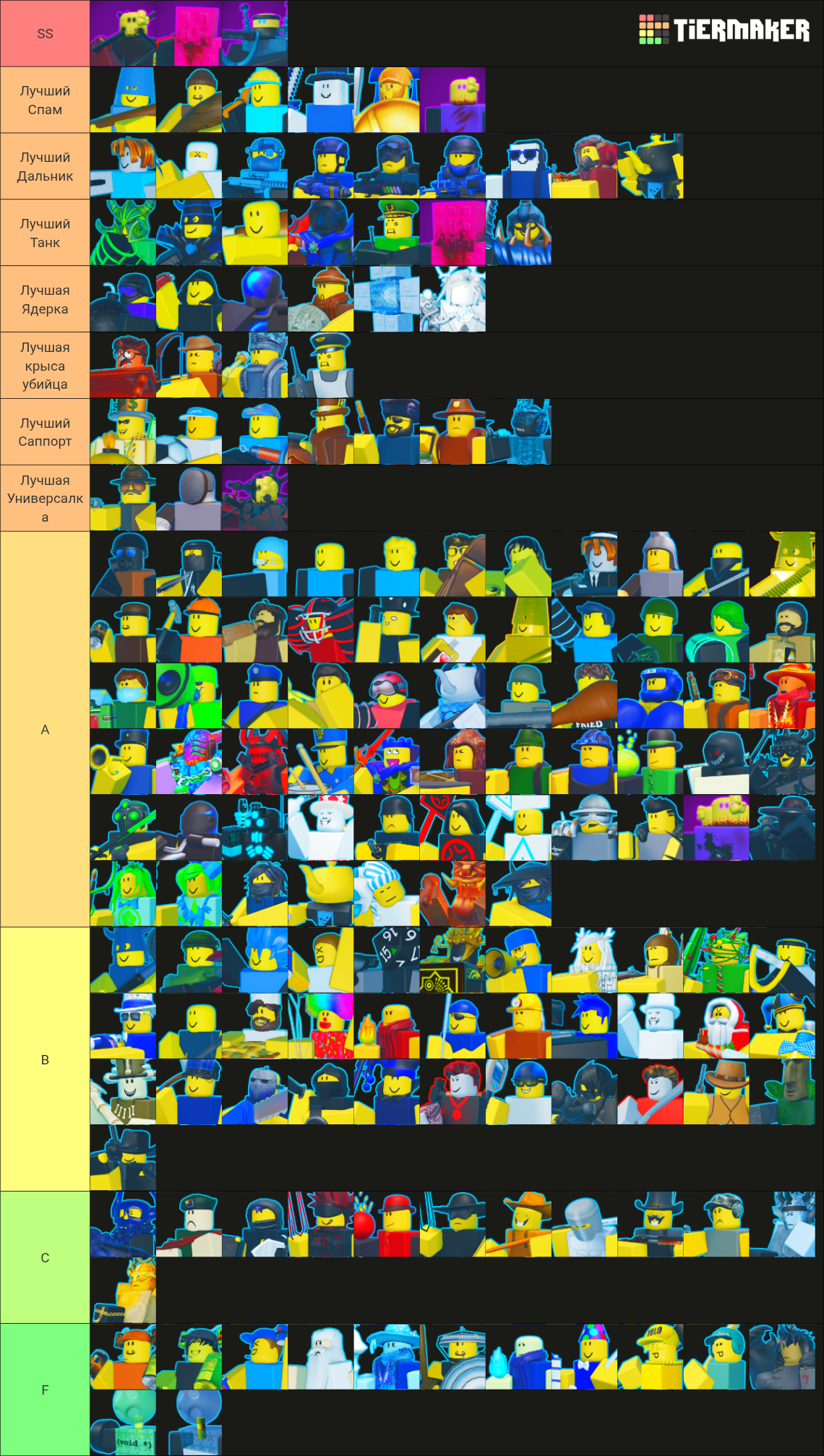 The Battle Bricks: Friendly Units [Royal Flush] Tier List (Community ...