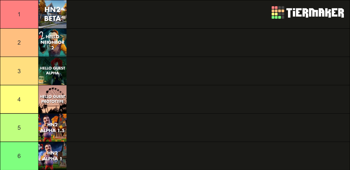 Hello Neighbor All Games Tier List (Community Rankings) - TierMaker