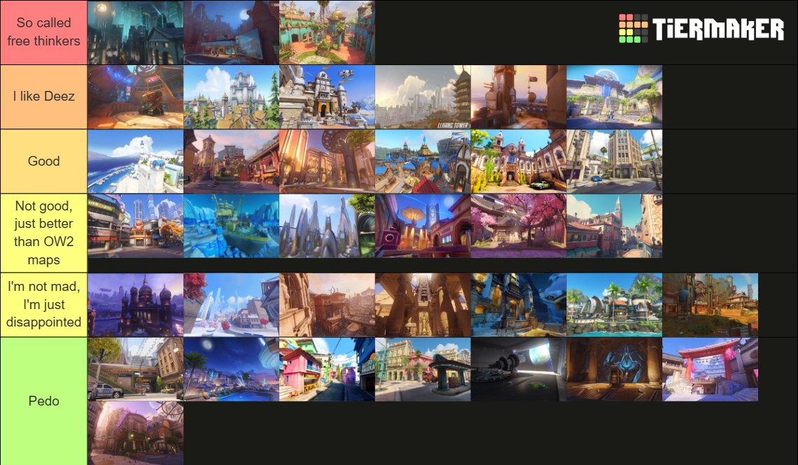 Overwatch 2 All Maps Tier List (Community Rankings) - TierMaker