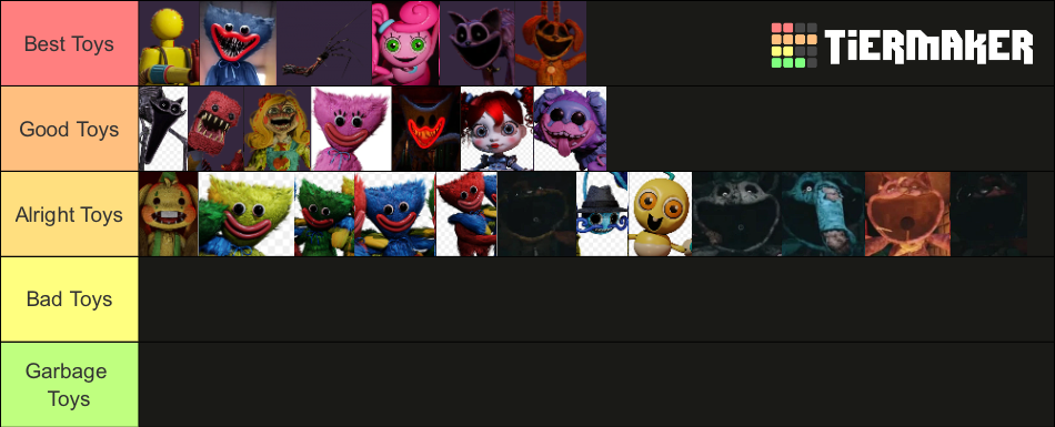 All Poppy Playtime Characters (+ Project Playtime) (2024) Tier List ...