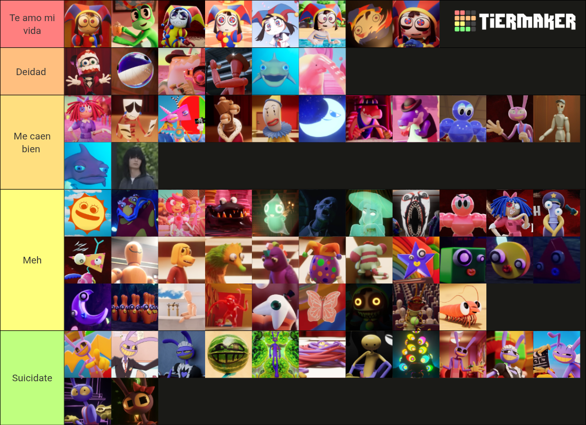 SPOILERS! Every Single TADC Character (Up to Episode Nine) Tier List ...