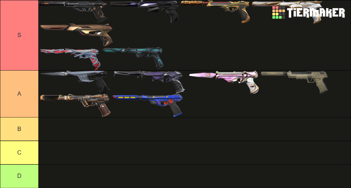 Valorant Ghost Skins (October 2025) Tier List (Community Rankings ...