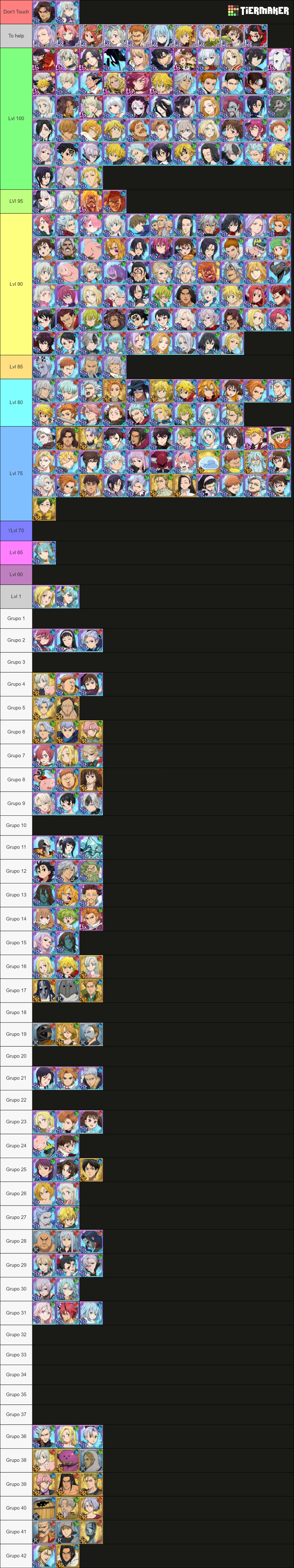 7ds Grand Cross (Fire Force Collab Update) Tier List (Community ...