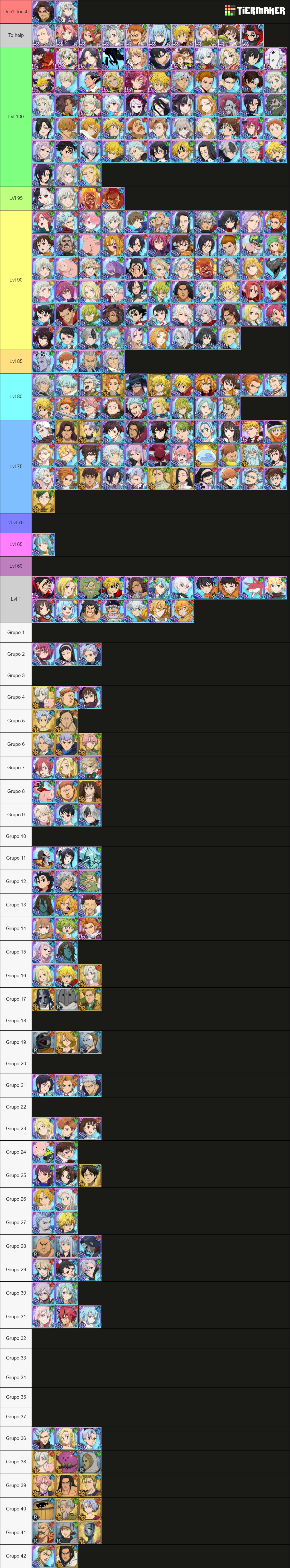 7ds Grand Cross (Fire Force Collab Update) Tier List (Community ...