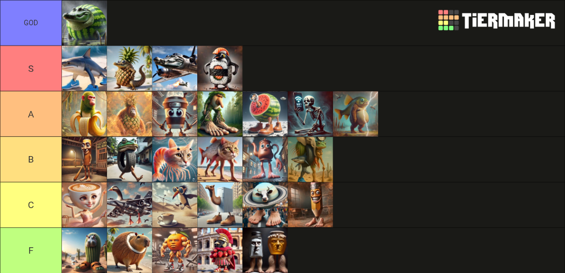 Italian brainrot 🇮🇹 Tier List (Community Rankings) - TierMaker