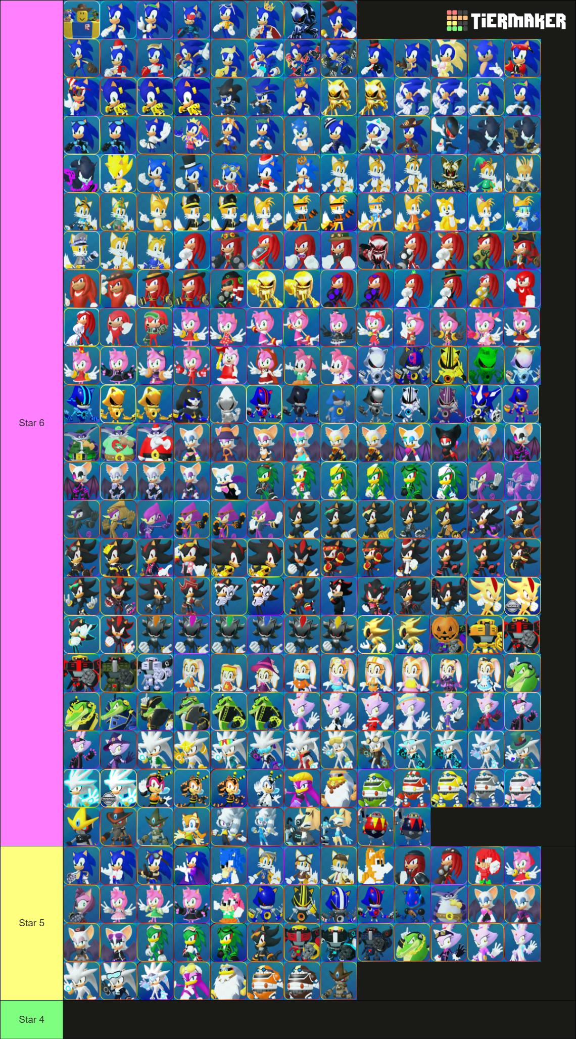 [Abandoned Oct 2025] Sonic Speed Sim All Skins & Characters Tier List ...