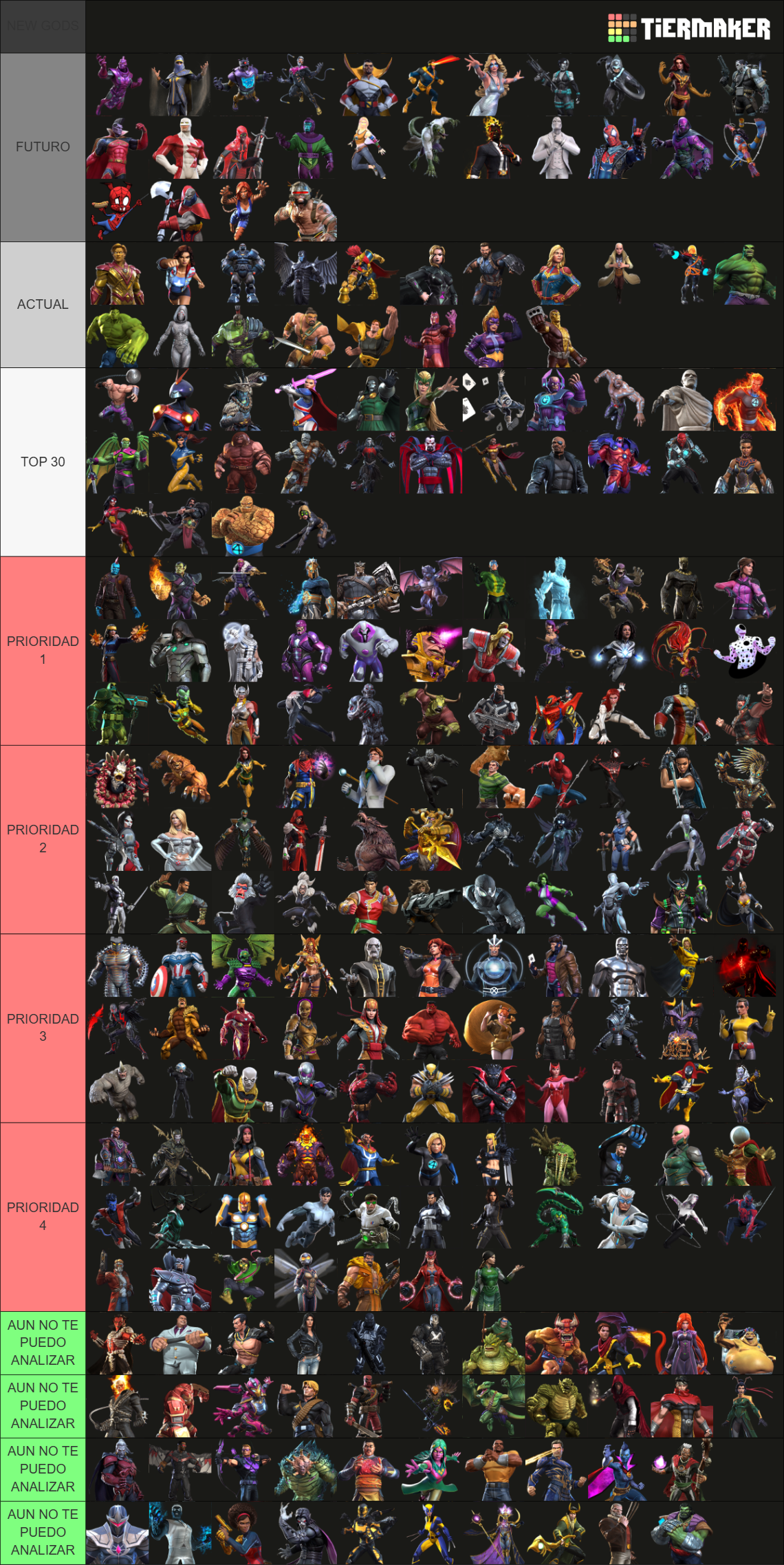MCOC - Champions (December 2025) Tier List (Community Rankings) - TierMaker