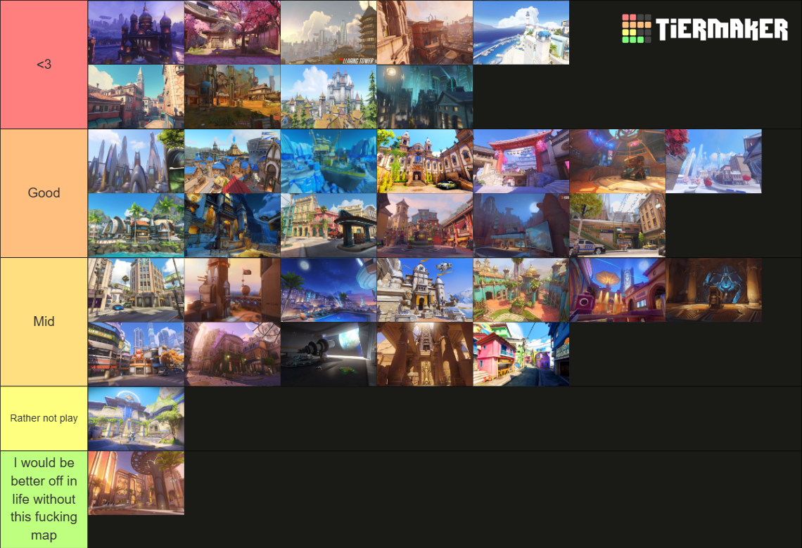 Overwatch 2 All Maps Tier List (Community Rankings) - TierMaker