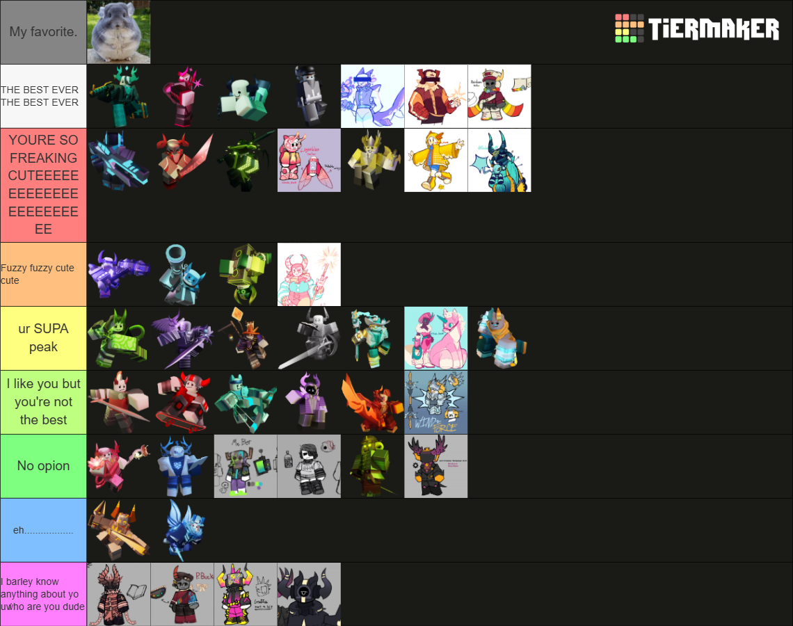 PHIGHTING! characters (playable + lore/npc) Tier List (Community ...