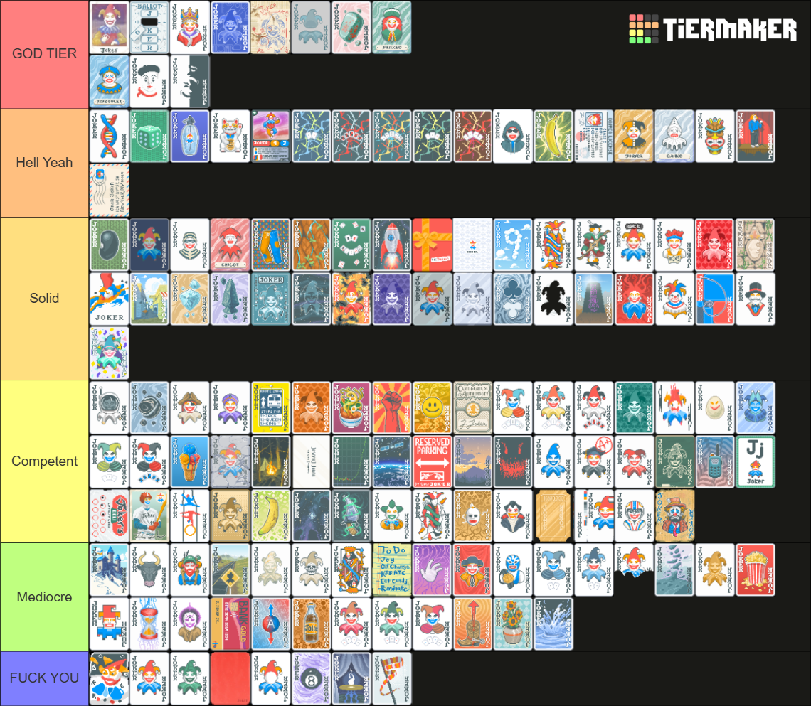 Balatro Full Jokers (Version 1.0.01f) Tier List (Community Rankings ...