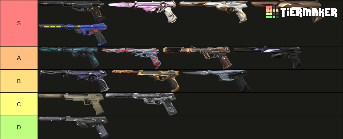 Valorant Ghost Skins (October 2025) Tier List (Community Rankings ...