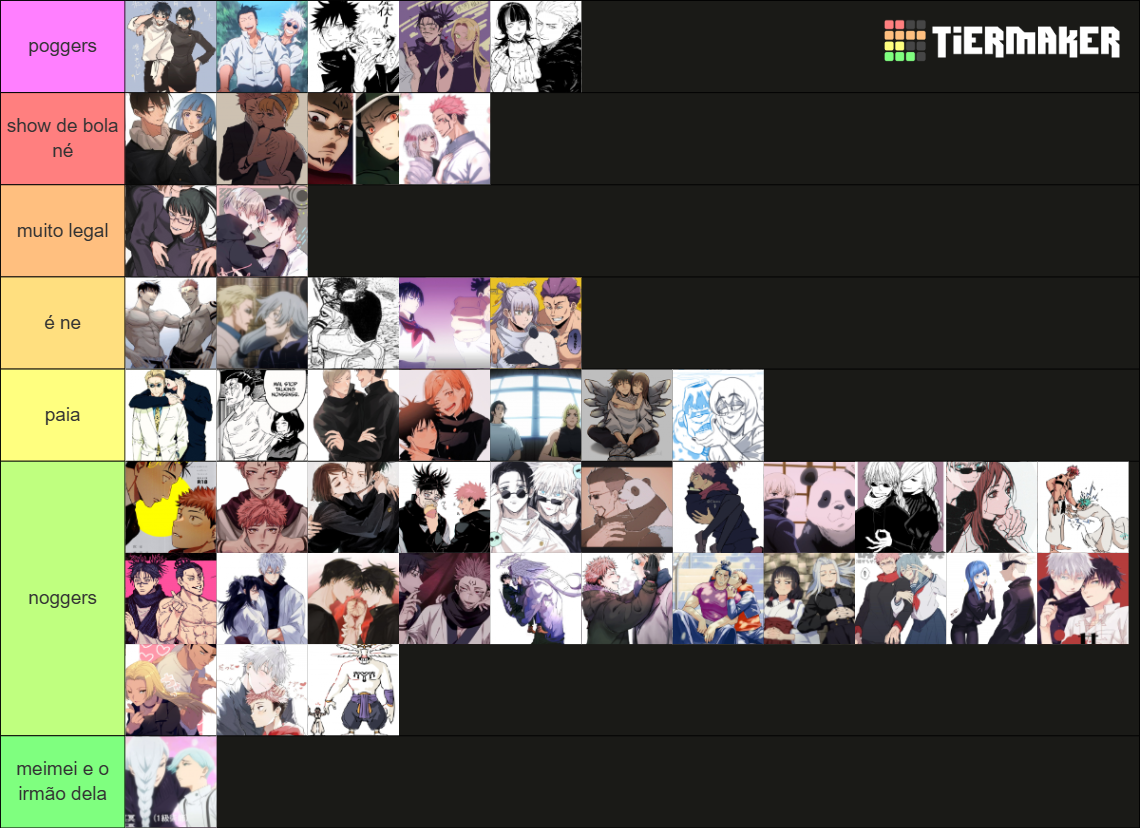 Jujutsu Kaisen Ship Tierlist (JJK) Tier List (Community Rankings ...