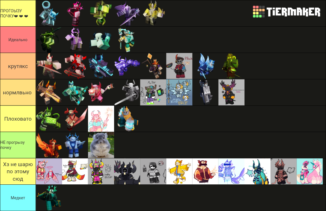 PHIGHTING! characters (playable + lore/npc) Tier List (Community ...