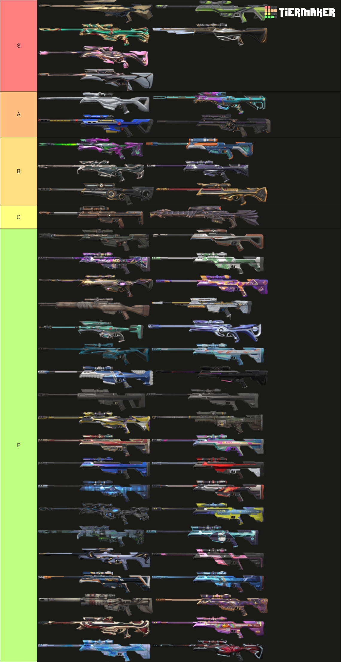 Valorant Operator Skins (October 2025) Tier List (Community Rankings ...