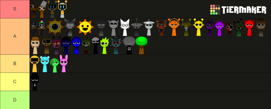 Sprunki Tier List (Community Rankings) - TierMaker