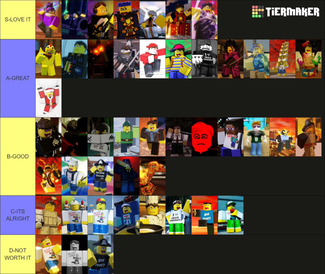 [MLG] Every Forsaken Skin Tier List (Community Rankings) - TierMaker