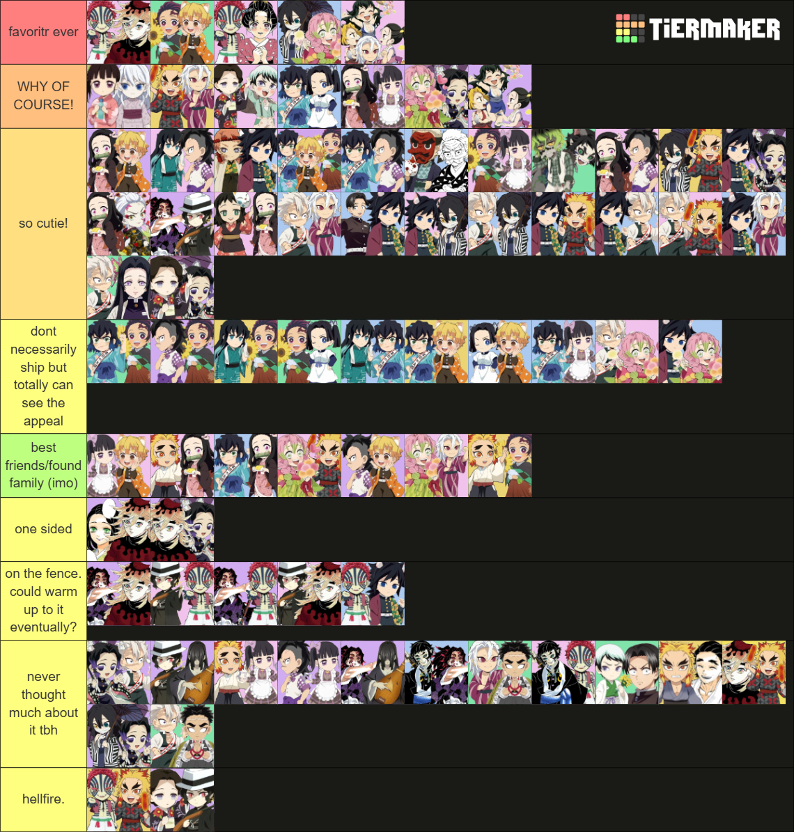ALL Demon Slayer/KNY Ships Tier List (Community Rankings) - TierMaker
