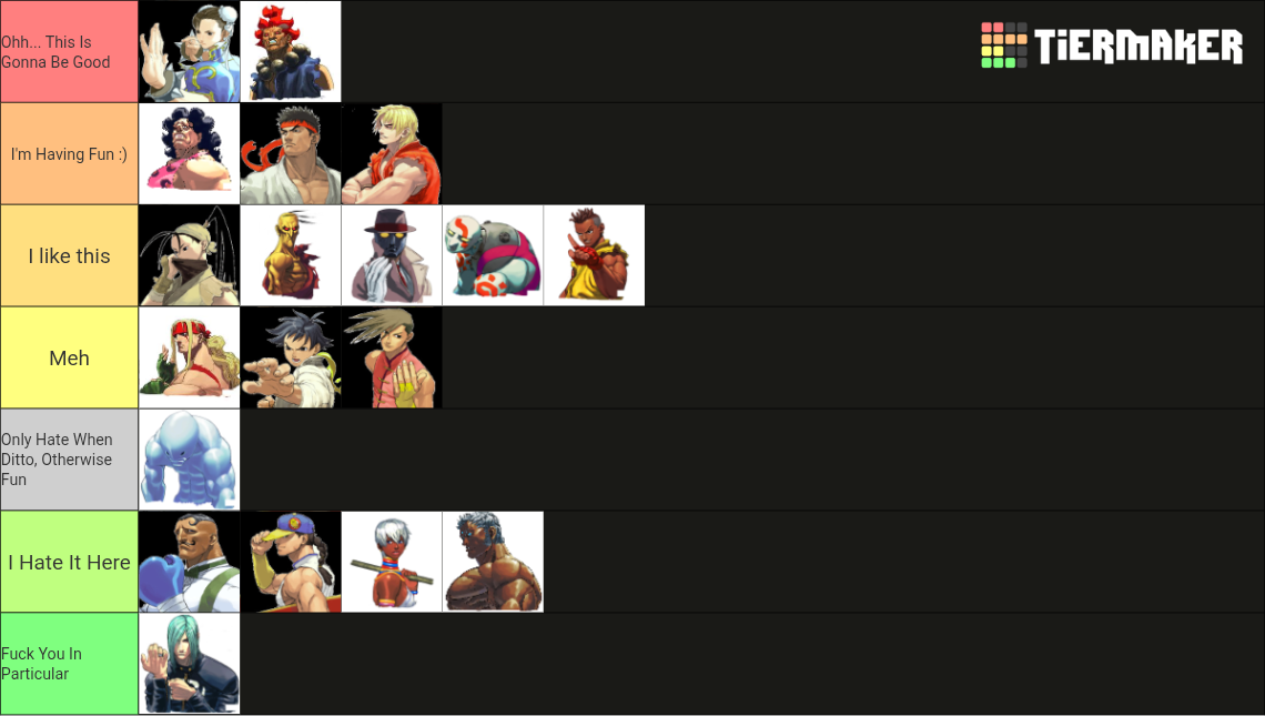 Street Fighter 3: 3rd Strike Tier List (Community Rankings) - TierMaker