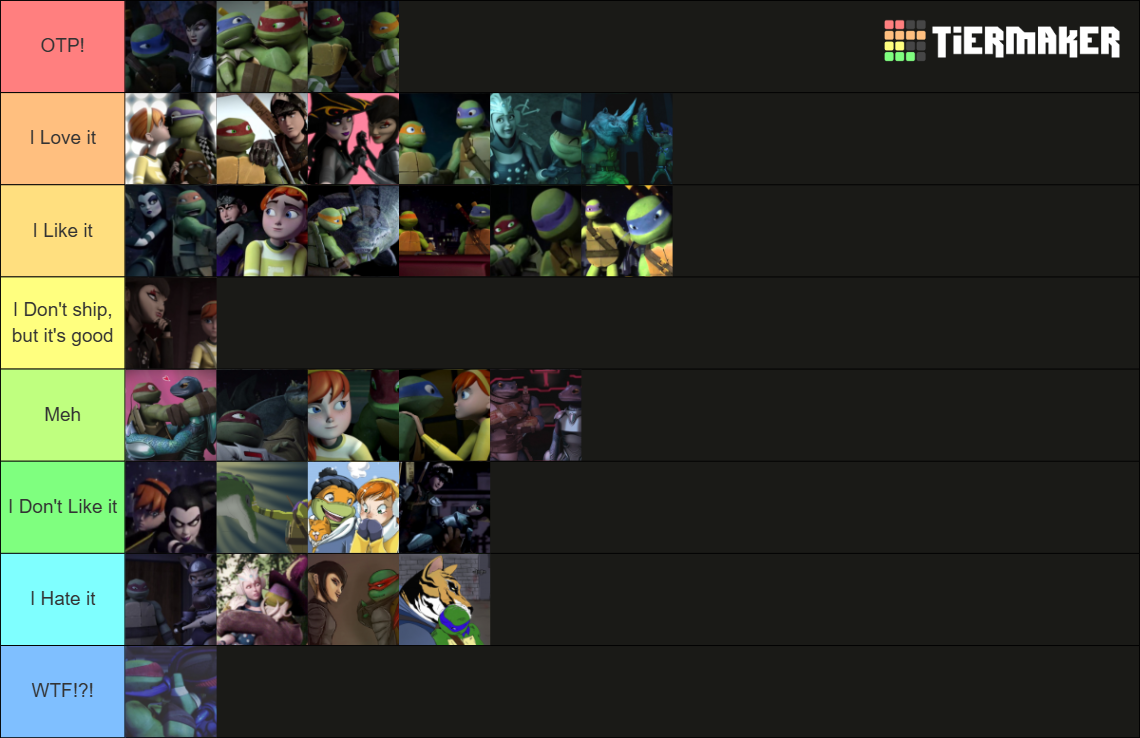 TMNT 2012 Ships Tier List (Community Rankings) - TierMaker