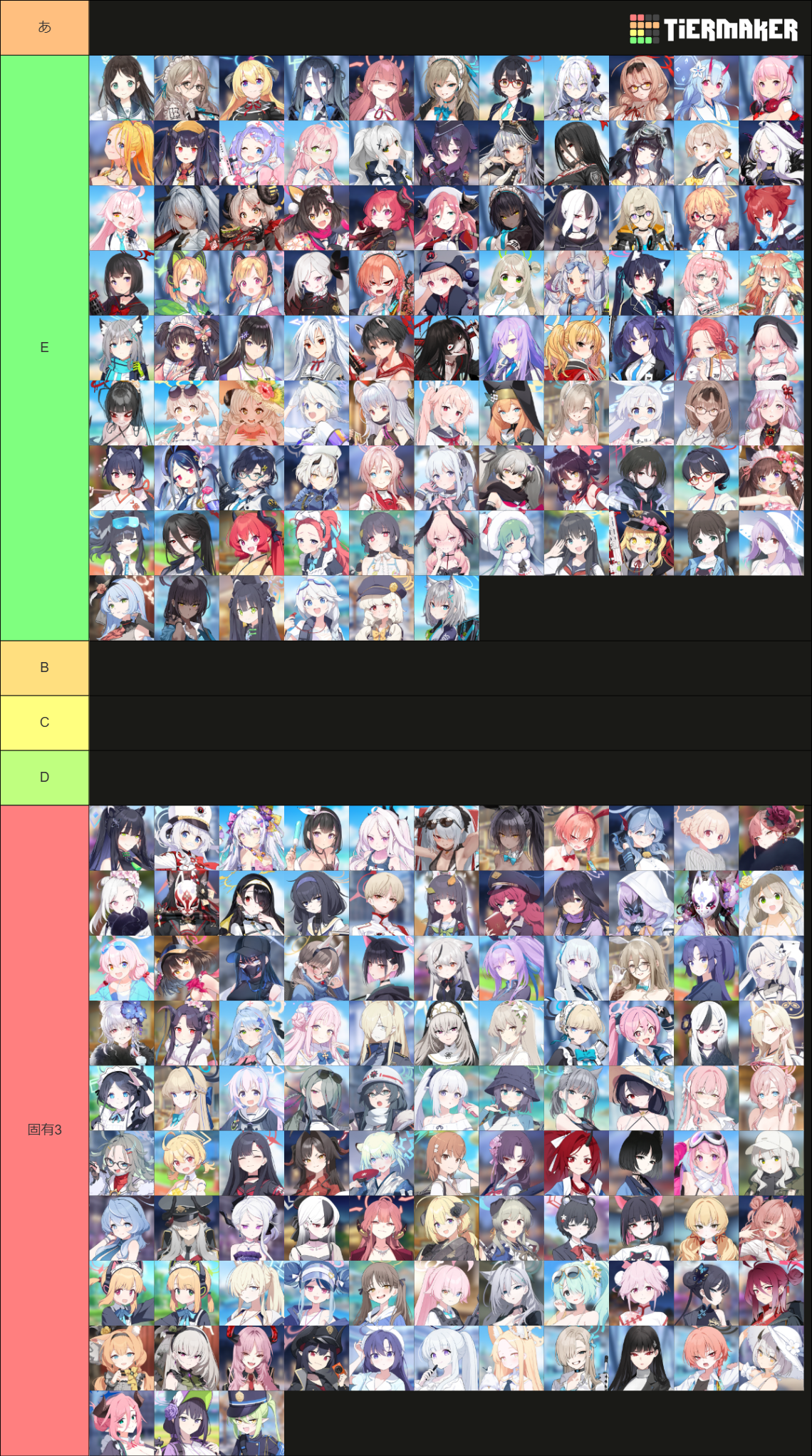 Blue Archive Playable Characters Tier List (Community Rankings) - TierMaker